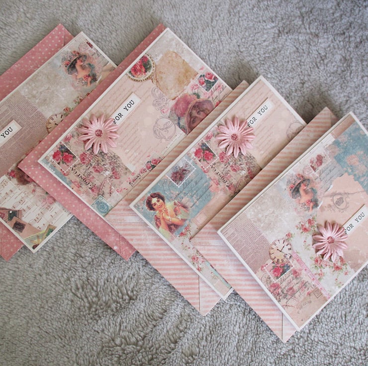 Vintage Romantic Stationery Set - Notebook - No... - Folksy