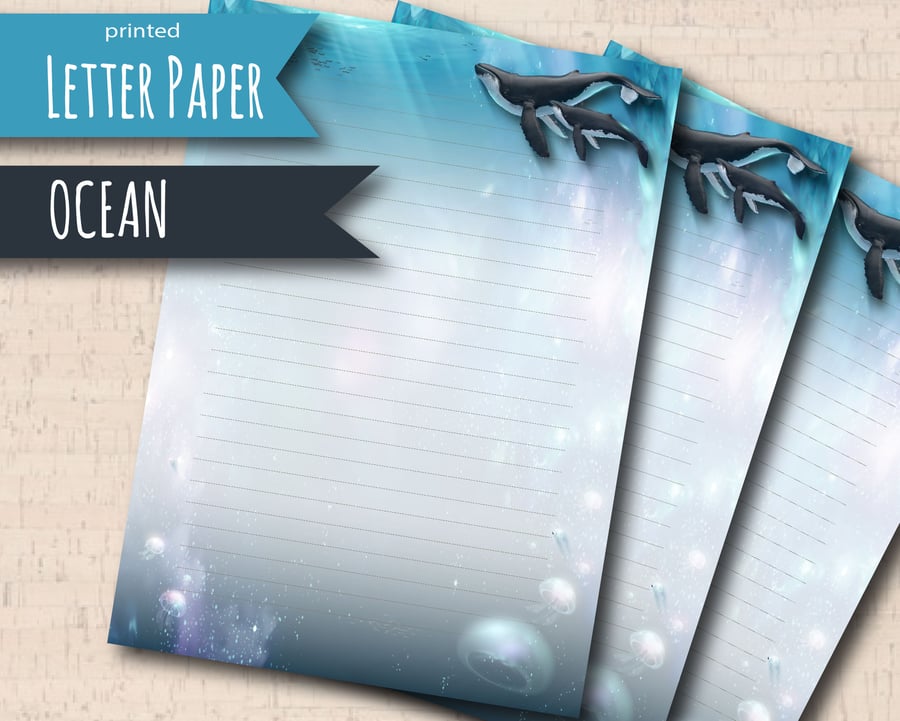 Letter Writing Paper The Ocean - Folksy
