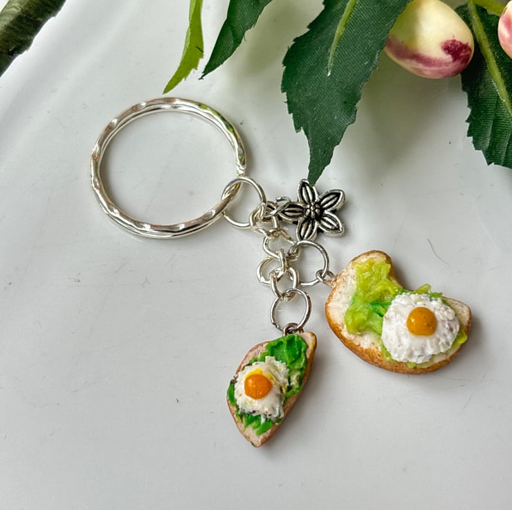 Avocado on Toast Keyring Gift Charm Cute - Folksy