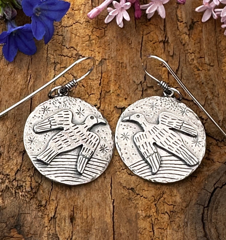 Bird Earrings - Folksy