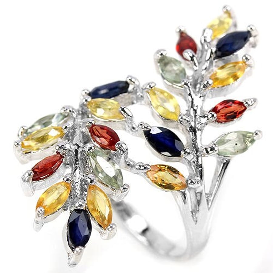 Roman Empress style Multicolour Sapphire Laurel... - Folksy