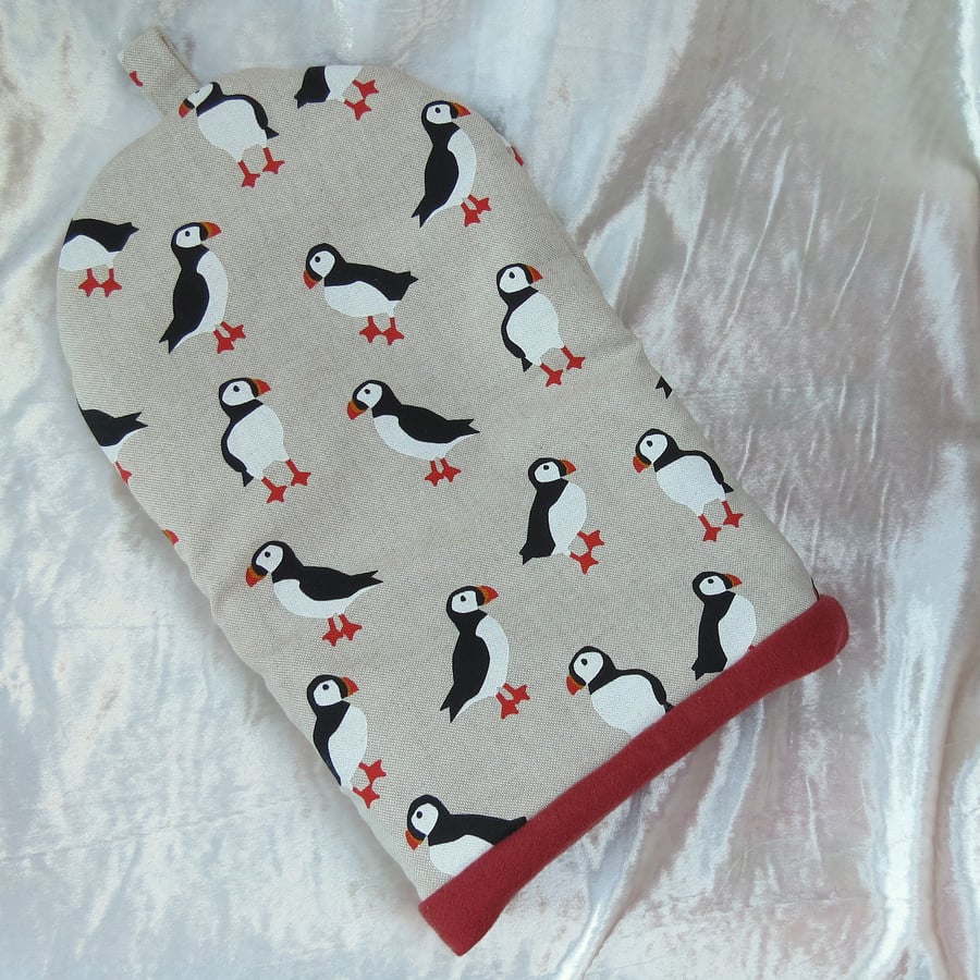 Cafetiere cosy. Puffins design. Size large. Co... - Folksy
