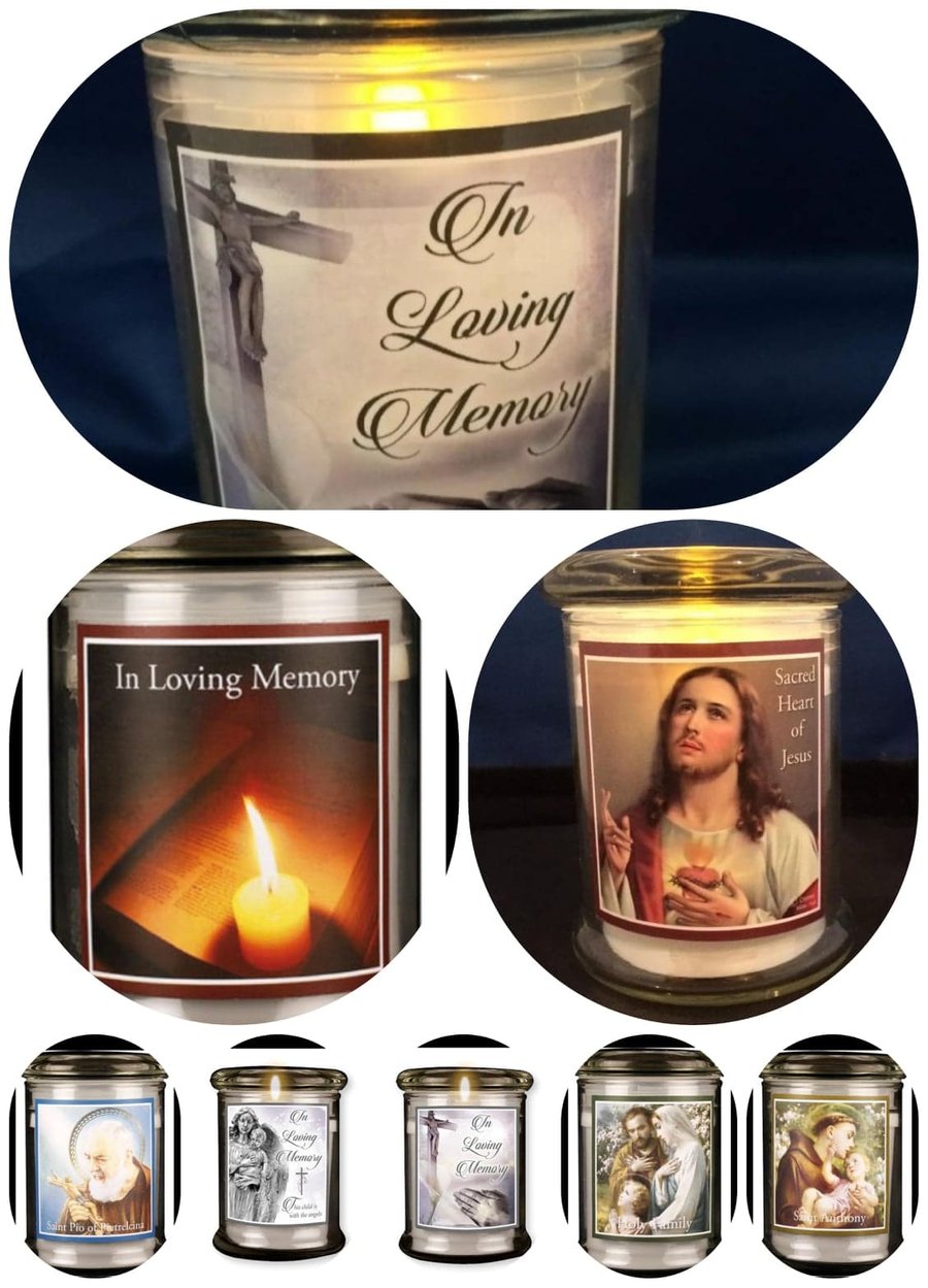 LED Memorial Candle Grave Candle Remembrance Ca... - Folksy