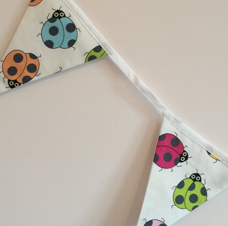 Bunting, Ladybird, Kids room, Home decor, Handm... - Folksy