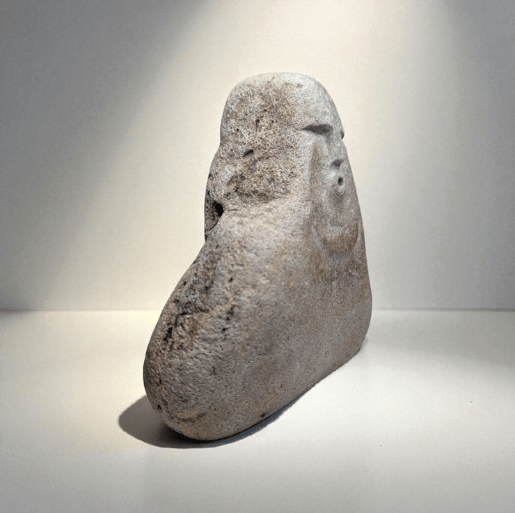 Stone Face Ooof Sculpture, Hand carved into tr... - Folksy