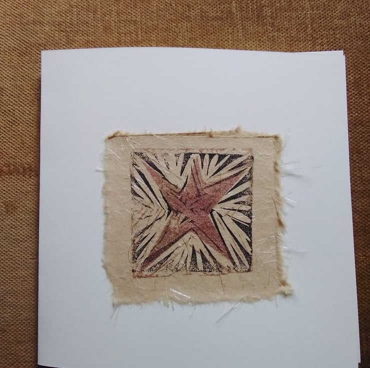 Pack of 3 Starburst Cream Cards - Folksy