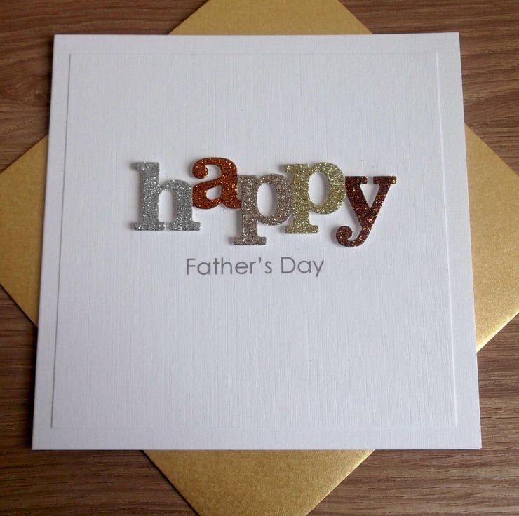 Handmade father's day card, personalized with ... - Folksy