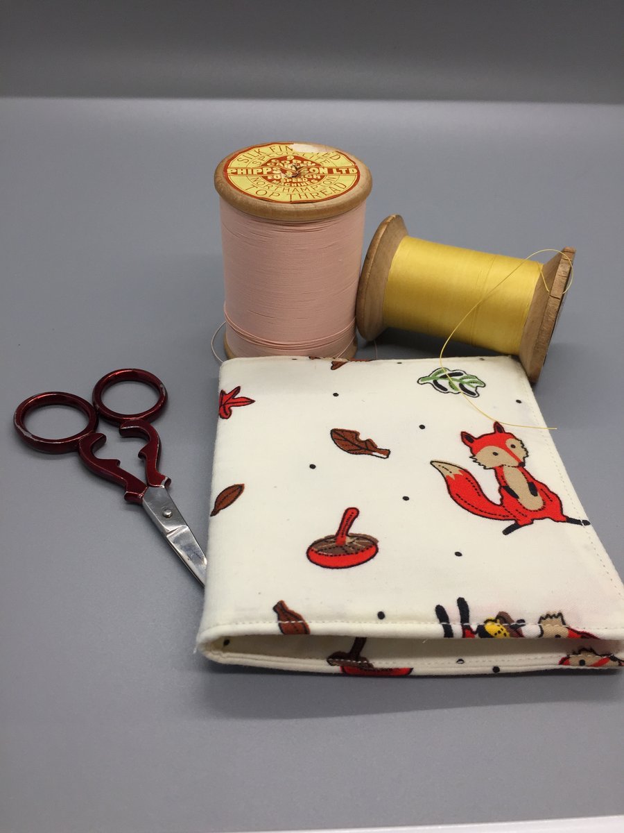 Forest creatures fabric Needle Case - Folksy