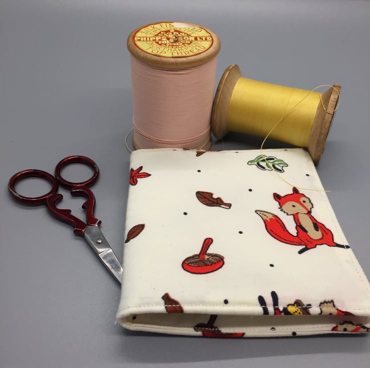 Forest creatures fabric Needle Case - Folksy