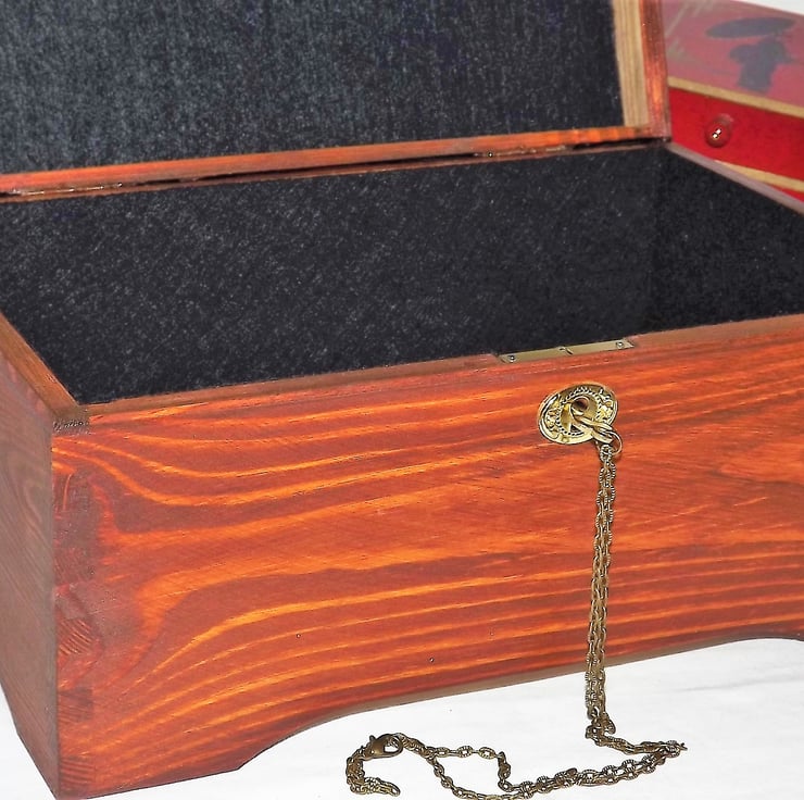 LOCKABLE WOODEN BOX ENGRAVED WITH THE LORDS PRA... - Folksy
