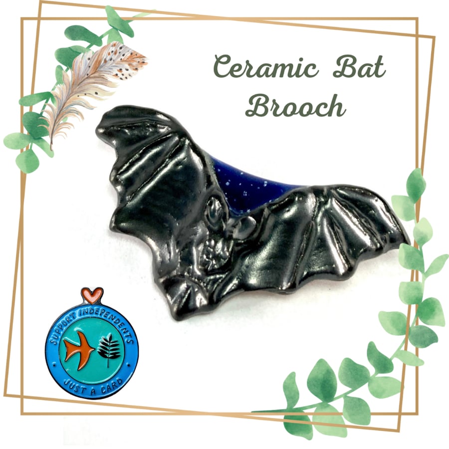 Bat Brooch - Folksy