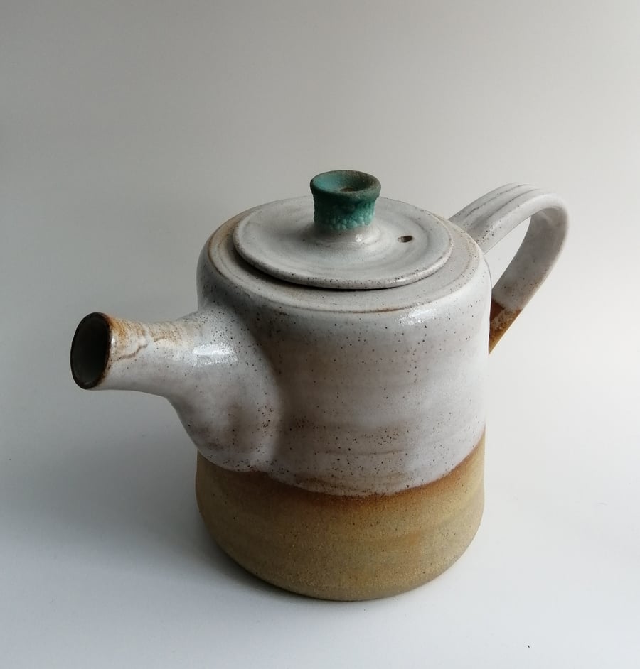 Handmade thrown stoneware pottery small teapot ... - Folksy