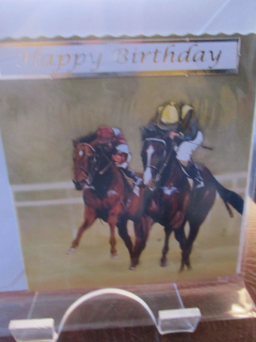 Happy Birthday Horse Racing Cards - Folksy
