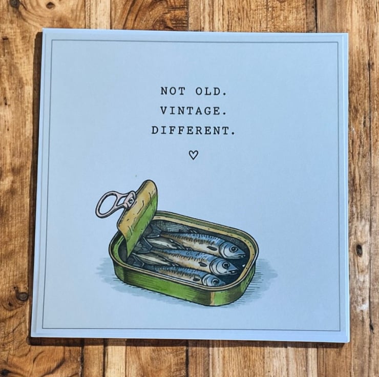 Funny Sardine Tin Birthday Card. Handmade Humor... - Folksy
