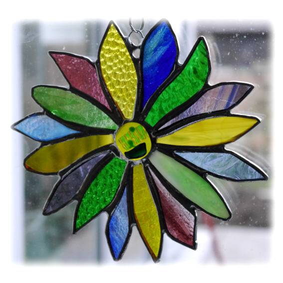 Spring Flower Stained Glass Suncatcher Vernal E... - Folksy