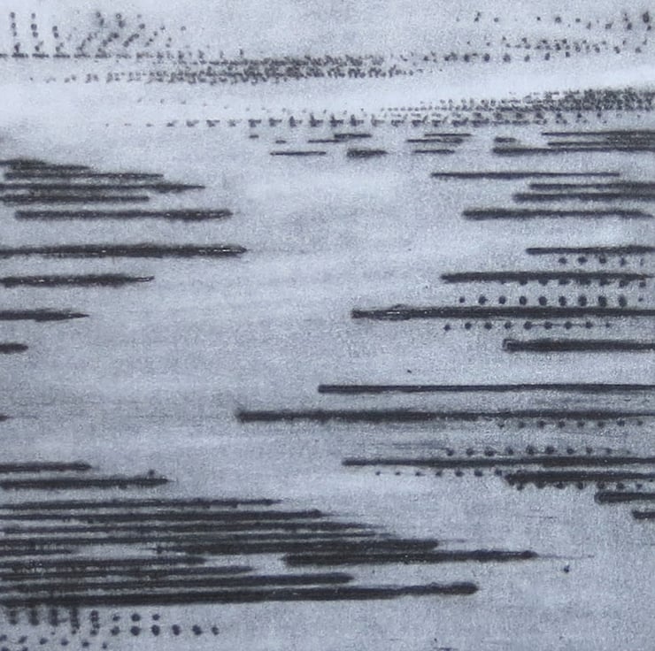 Lines in the tide original drypoint print sea s... - Folksy
