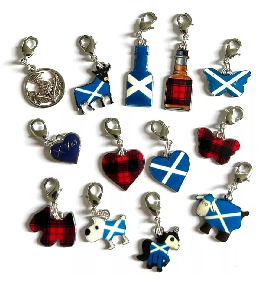 Silver Tone Alloy Clip on Choice of Alloy Scotl... - Folksy