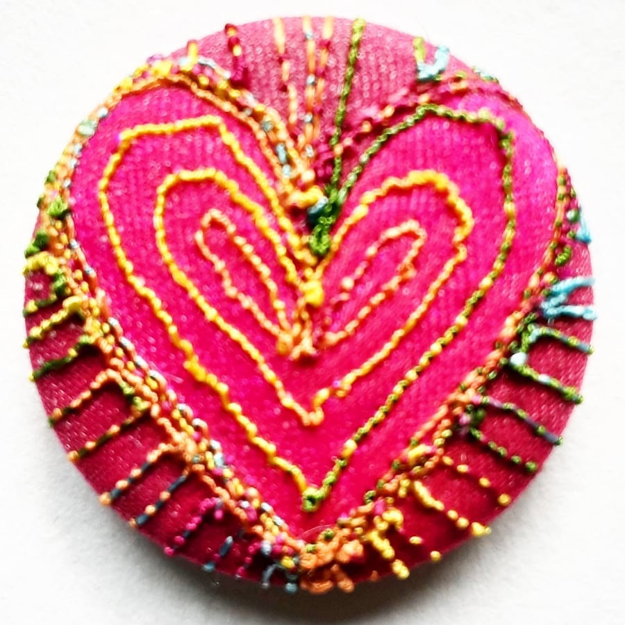 Buttons 1 inch button Hand Dyed Silks and Cotto... - Folksy