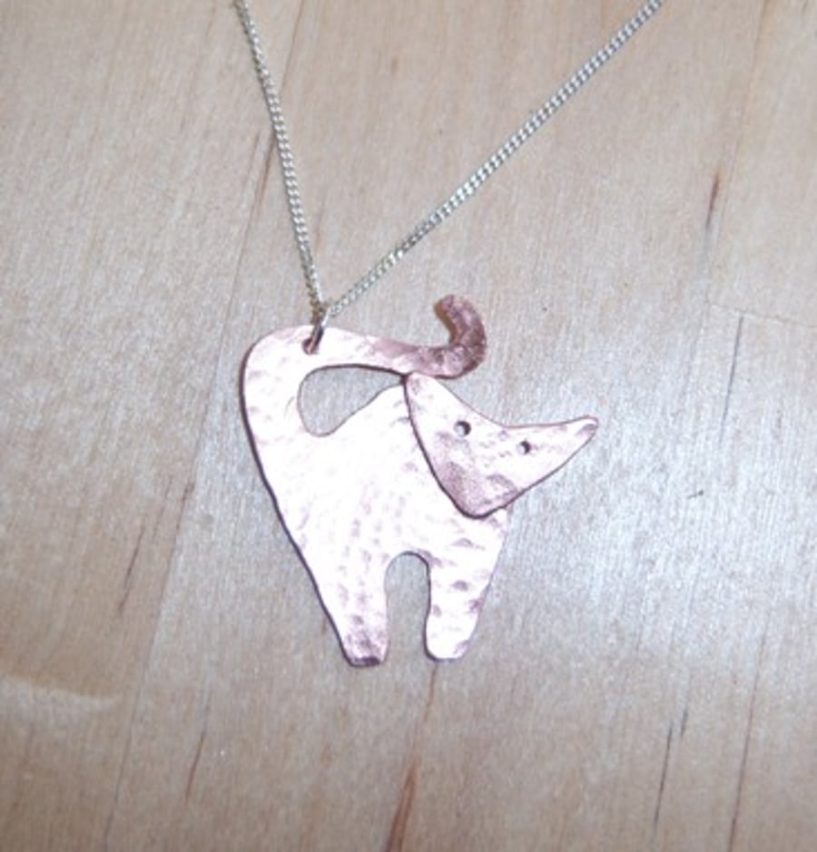 Copper cat - Folksy