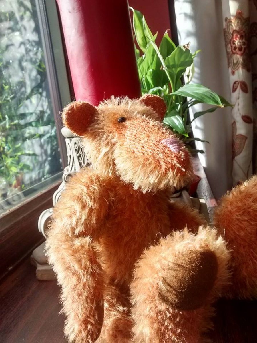 9 inch Ginger Rat! Handmade Mohair Collectable - Folksy