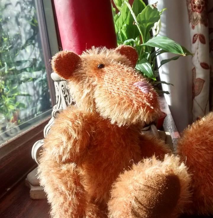 9 inch Ginger Rat! Handmade Mohair Collectable - Folksy