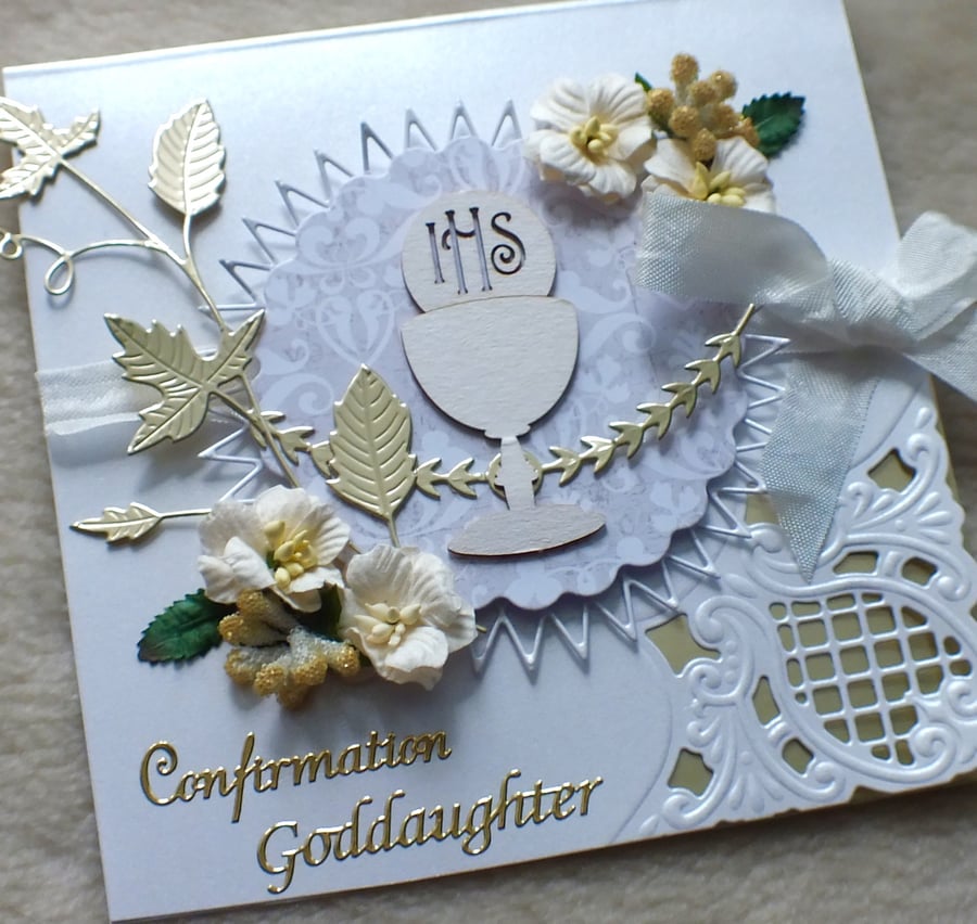 Luxury Personalised, Handmade Confirmation Card - Folksy