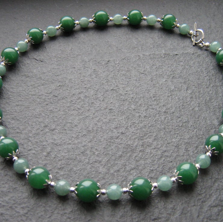Green Aventurine Necklace - Folksy