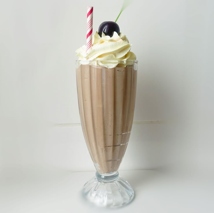 Chocolate Fake Milkshake - American Diner Kitch... - Folksy