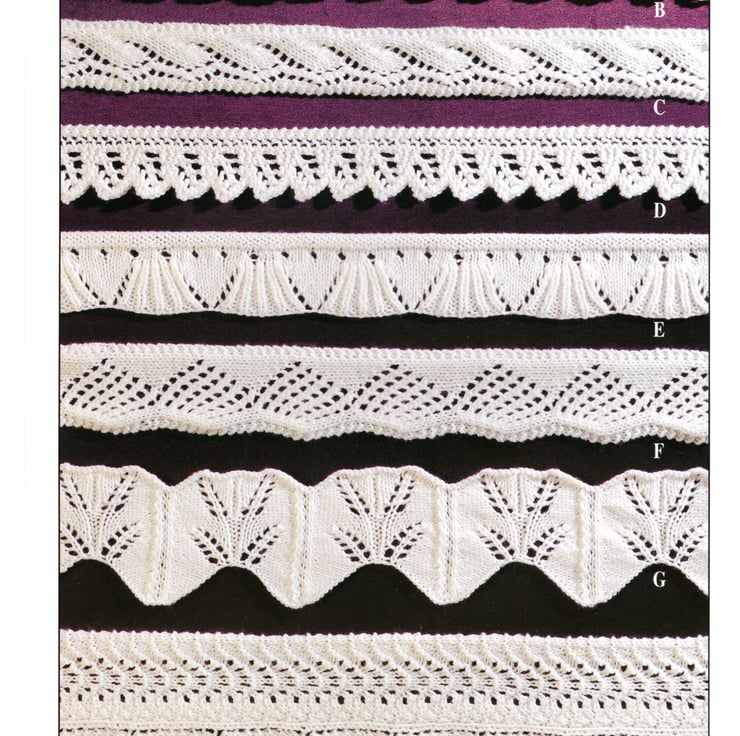VINTAGE KNITTING PATTERN Knitted Edgings - Folksy