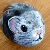 Hand painted rock mouse - Folksy