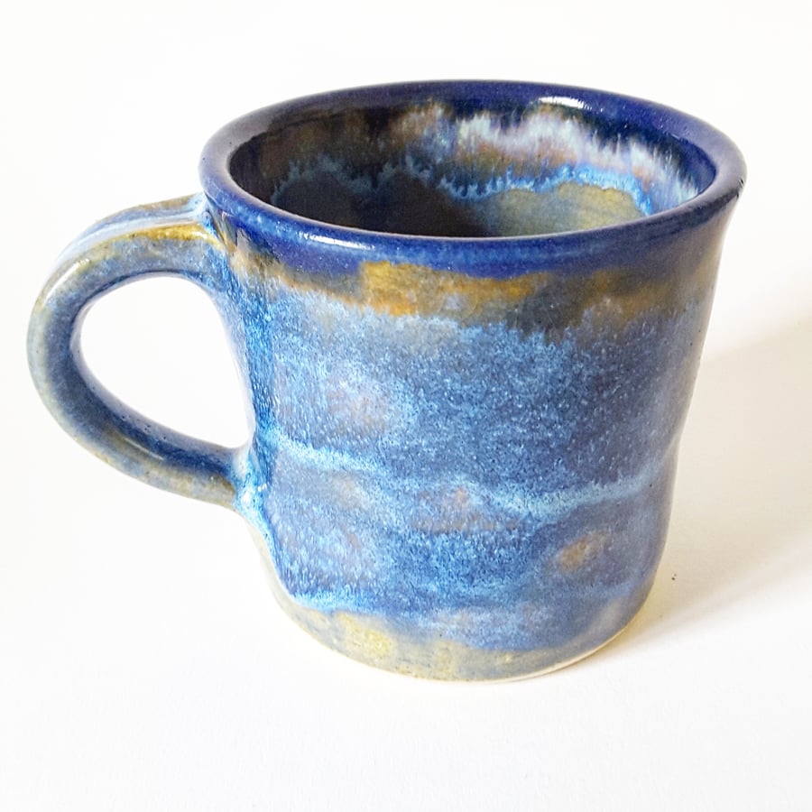 Ceramic Mug in Blue - Folksy