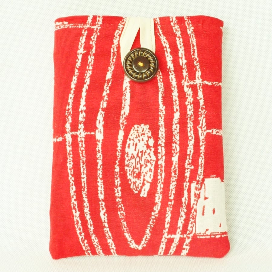 Red Vintage kindle case - Folksy