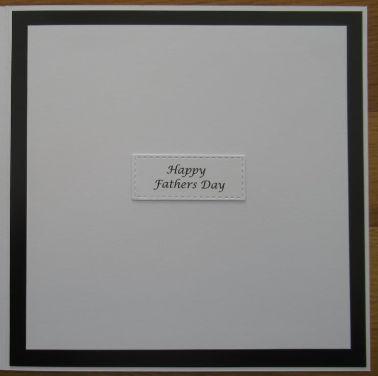 Vintage Racing Car - 7x7" Father's Day Card - Folksy