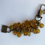 Amber Lock bag charm - Folksy