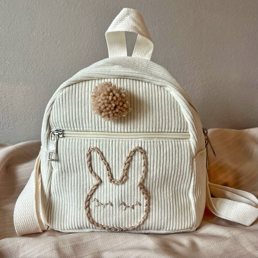 Mini backpack with bunny design - Folksy
