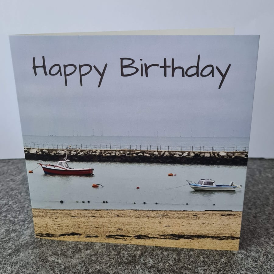 Boats birthday card - Folksy