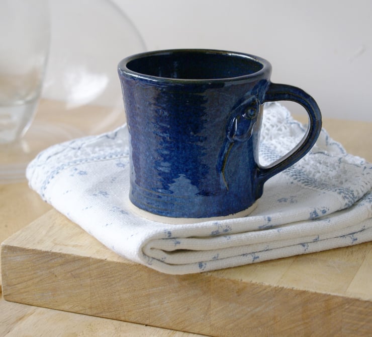Single handmade tea mug - stoneware pottery mug... - Folksy