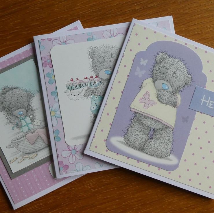 Set of 3 Tatty Teddy Mini Cards - You're The Be... - Folksy