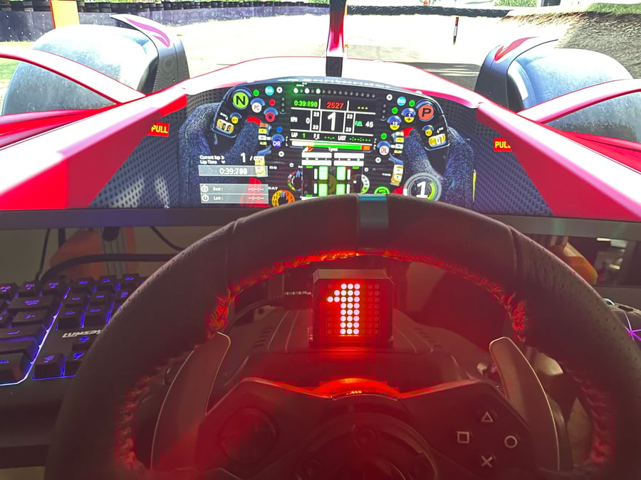 8x8 Sim Racing Gear display for Simhub ACC AMS2... - Folksy