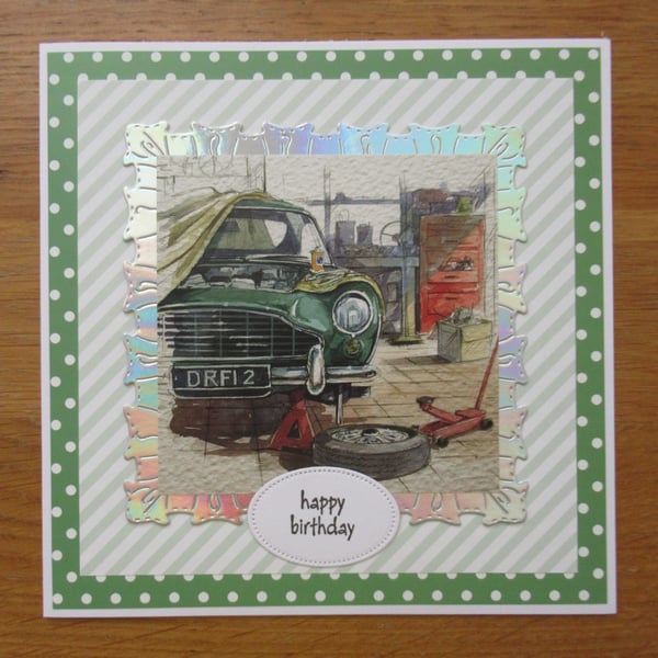 In For Repairs - Square Birthday Card - Folksy