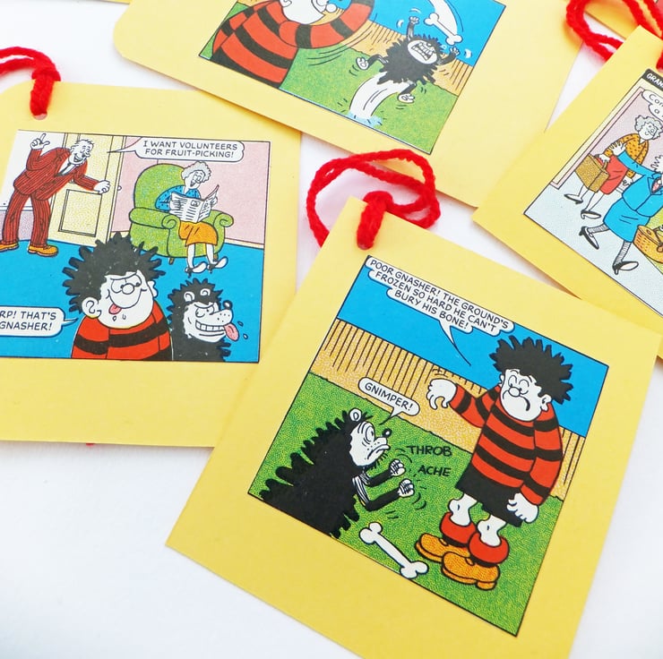 Dennis the Menace Gift tags, Hang Tags, Set of ... - Folksy