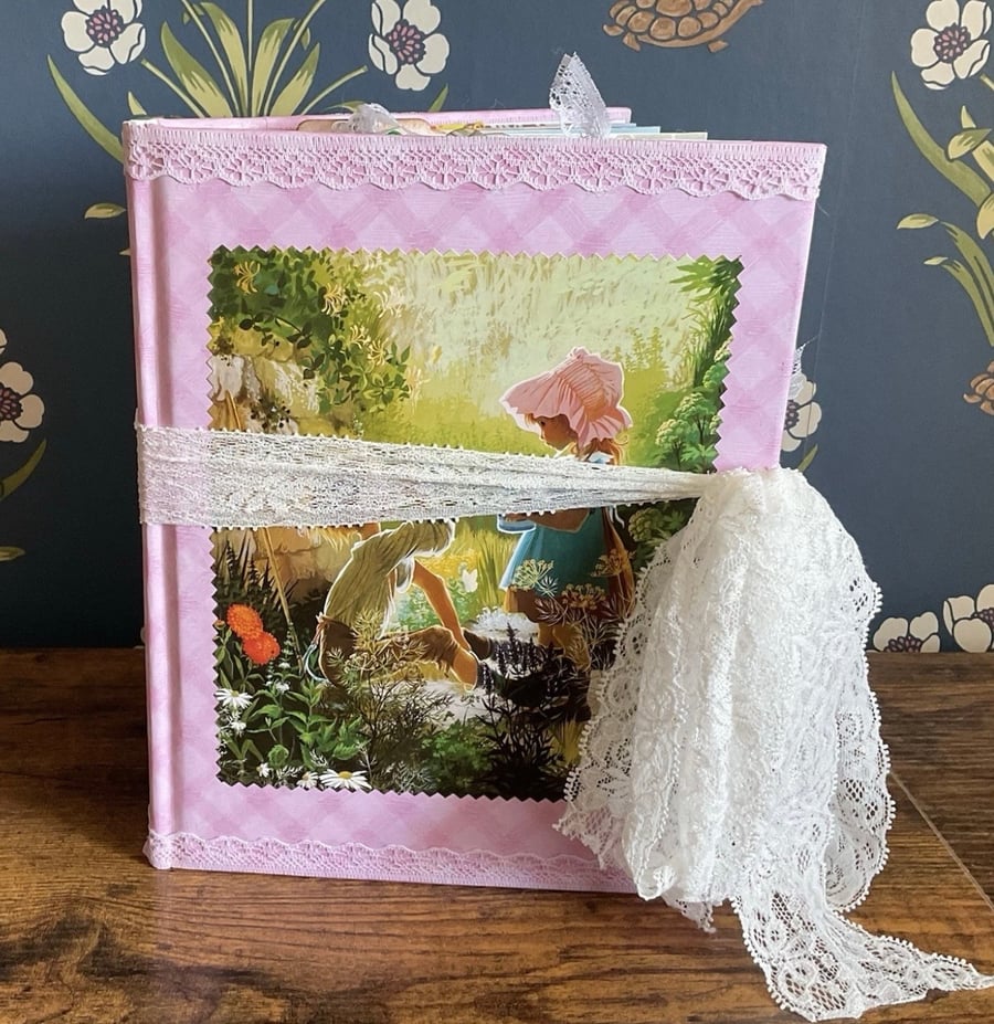 Cutesie Kiddie altered book junk journal scrapb... - Folksy