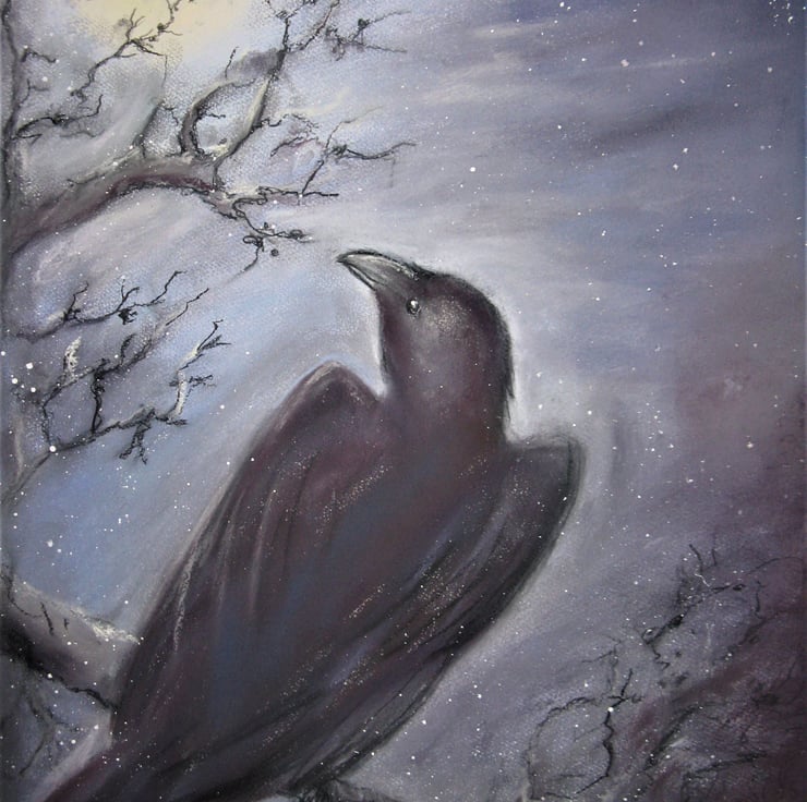 RAVEN MAGIC GREETING CARD - RECYCLED SPIRITUA... - Folksy