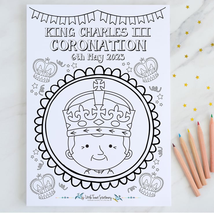 King Charles Coronation Activity Set - Folksy