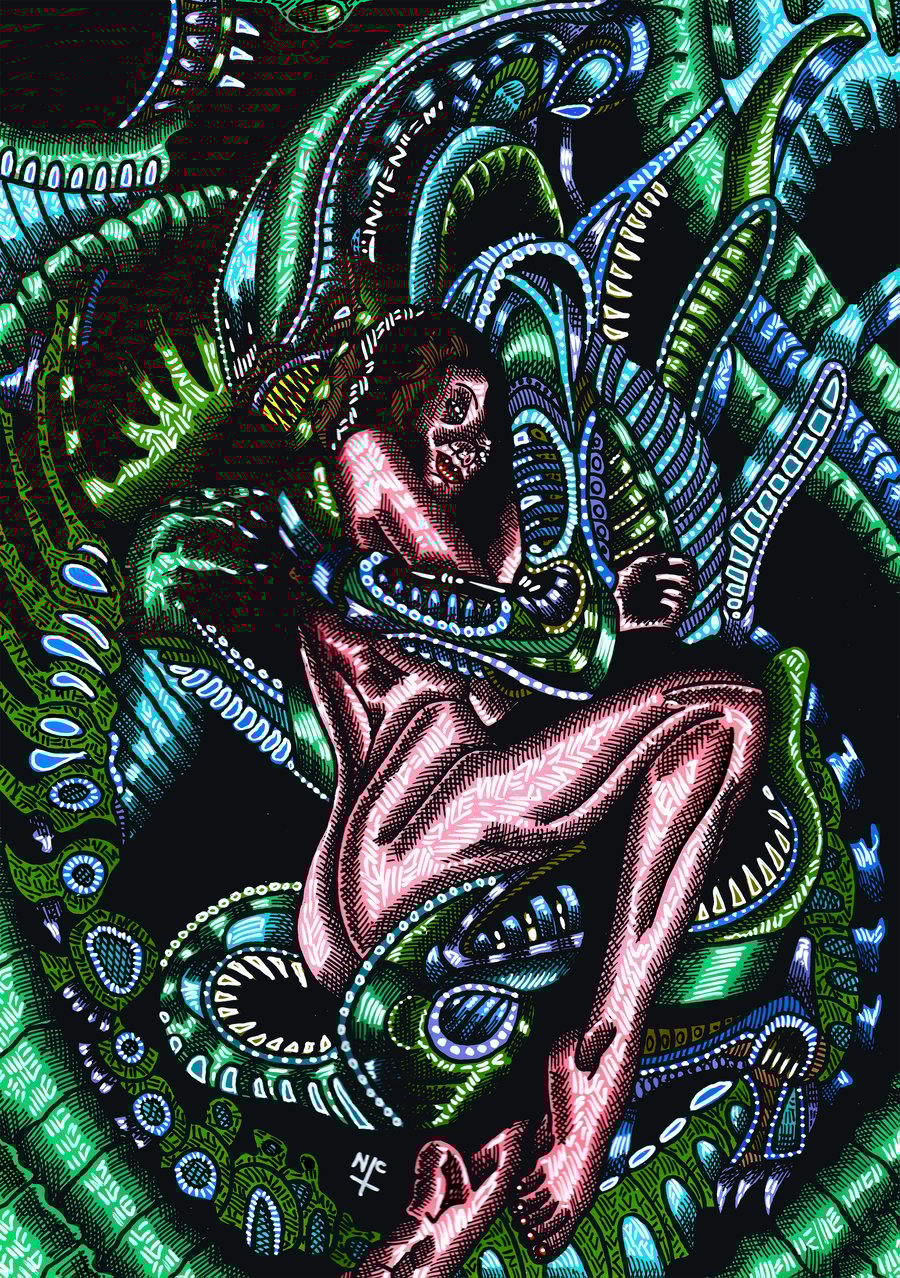 ALIEN FAN ART III - Folksy