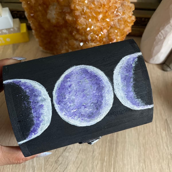 High Priestess Tarot Triple Moon Oracle Card St... - Folksy