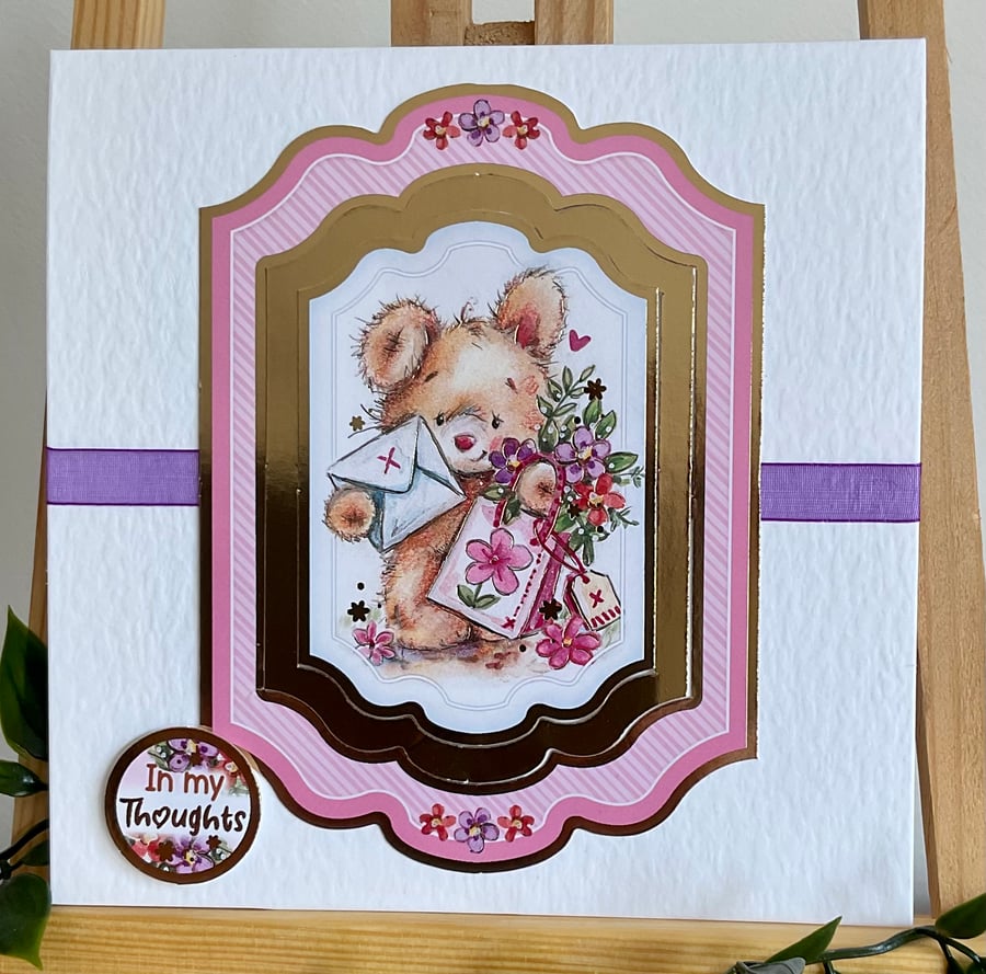 Card. Cute bunny card suitable for her or a child - Folksy