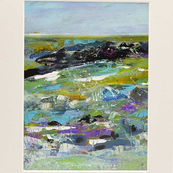 Original Painting of Rockpools (10 x 8 inches) - Folksy