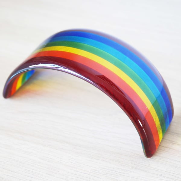 Fused Glass Rainbow Bridge,Rainbow Arch,Pet Mem... - Folksy