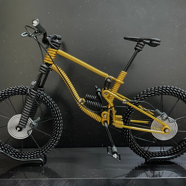 1:10 Scale Wired Bike Model Golden Mountain Bik... - Folksy